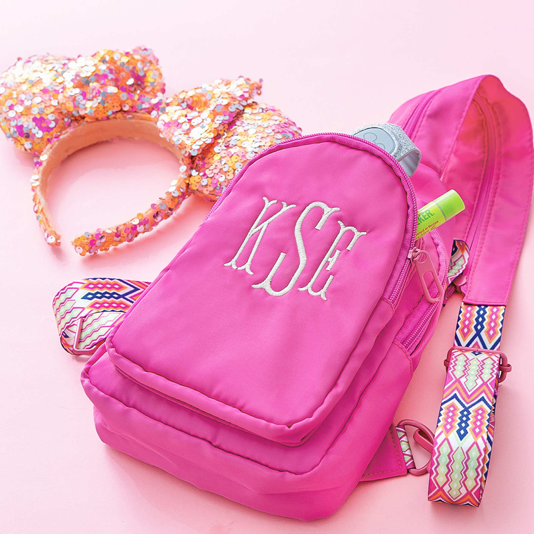 Monogrammed Sling Backpack | Marleylilly