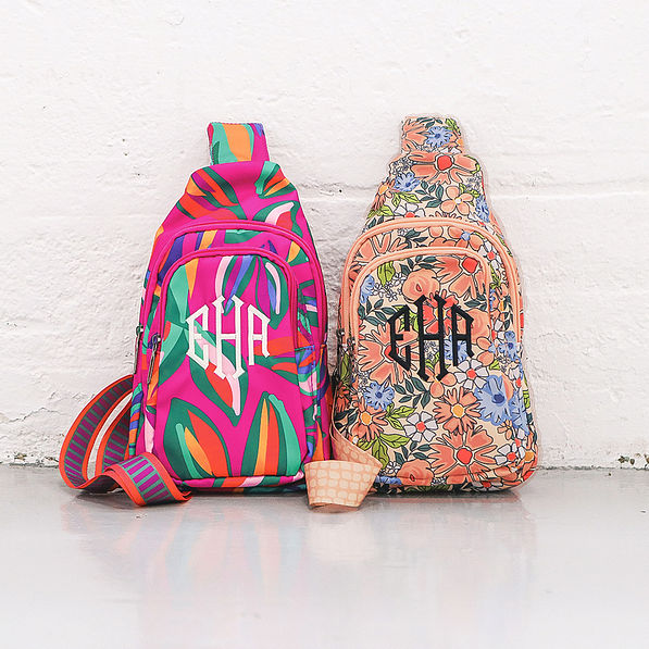 Monogrammed Sling Backpack | Marleylilly