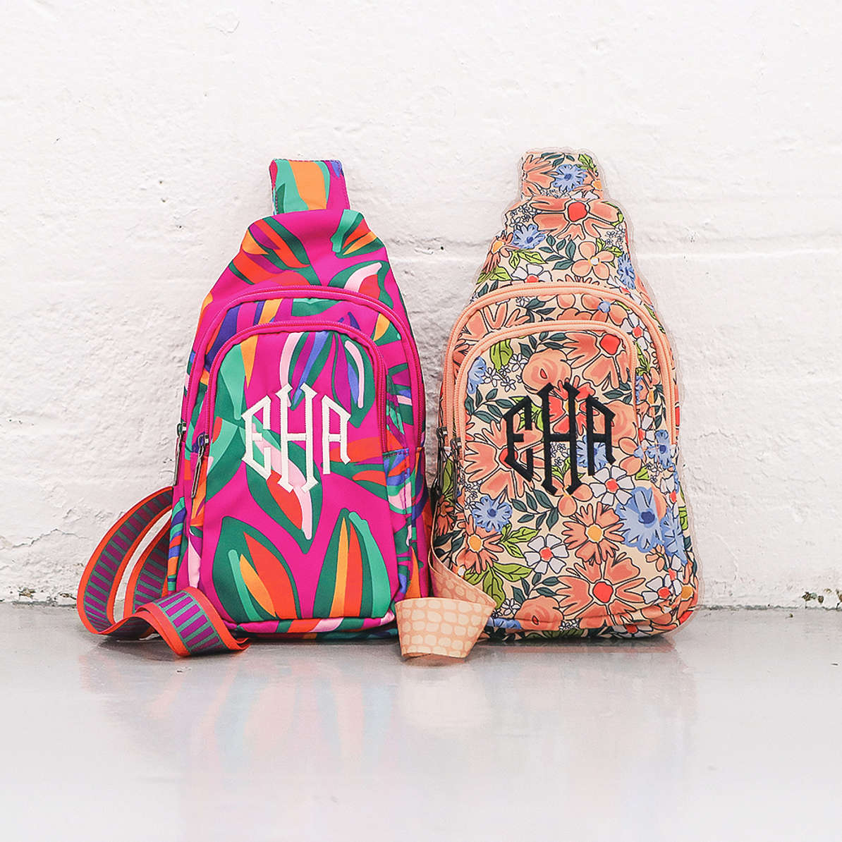 Monogrammed Sling Backpack | Marleylilly