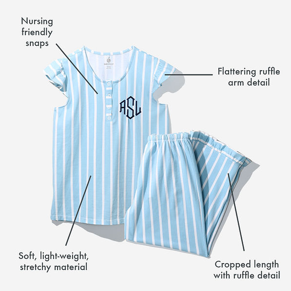 Personalized Ruffle Pajama Set | Marleylilly