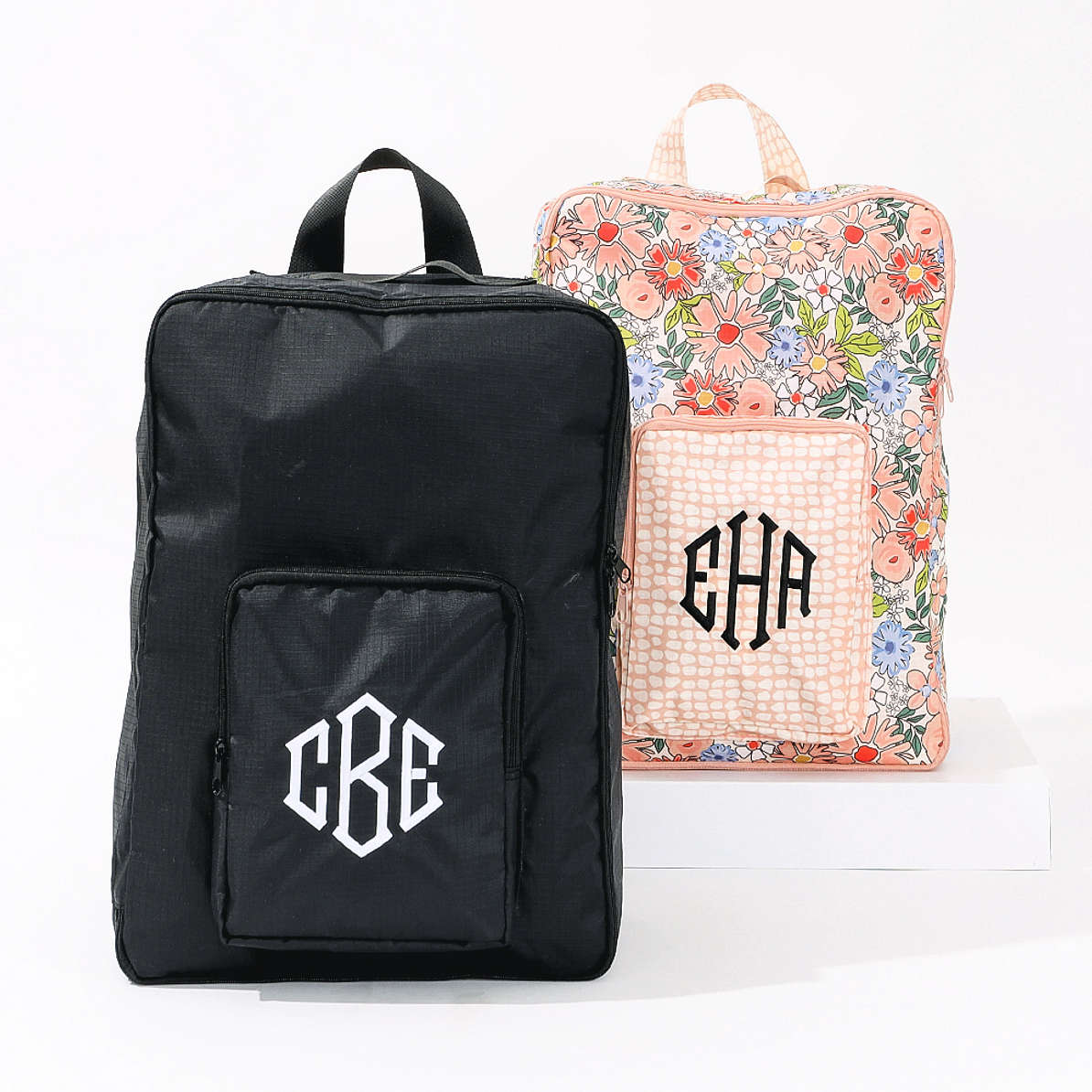 Monogrammed Packable Backpack | Marleylilly