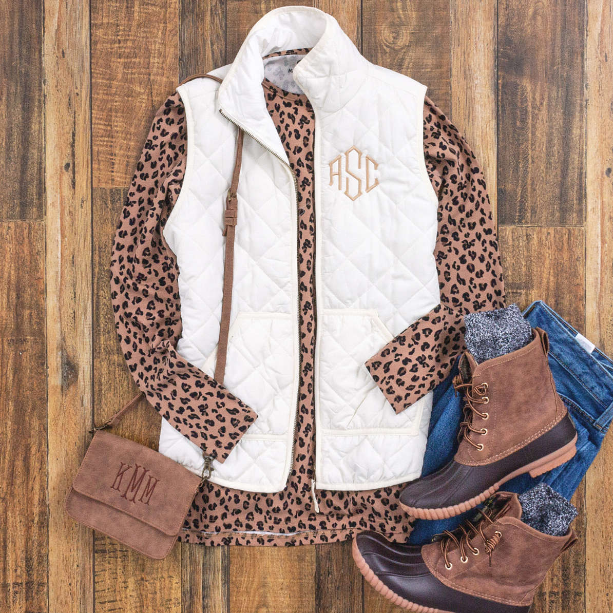 Personalized Puffy Vest - Marleylilly