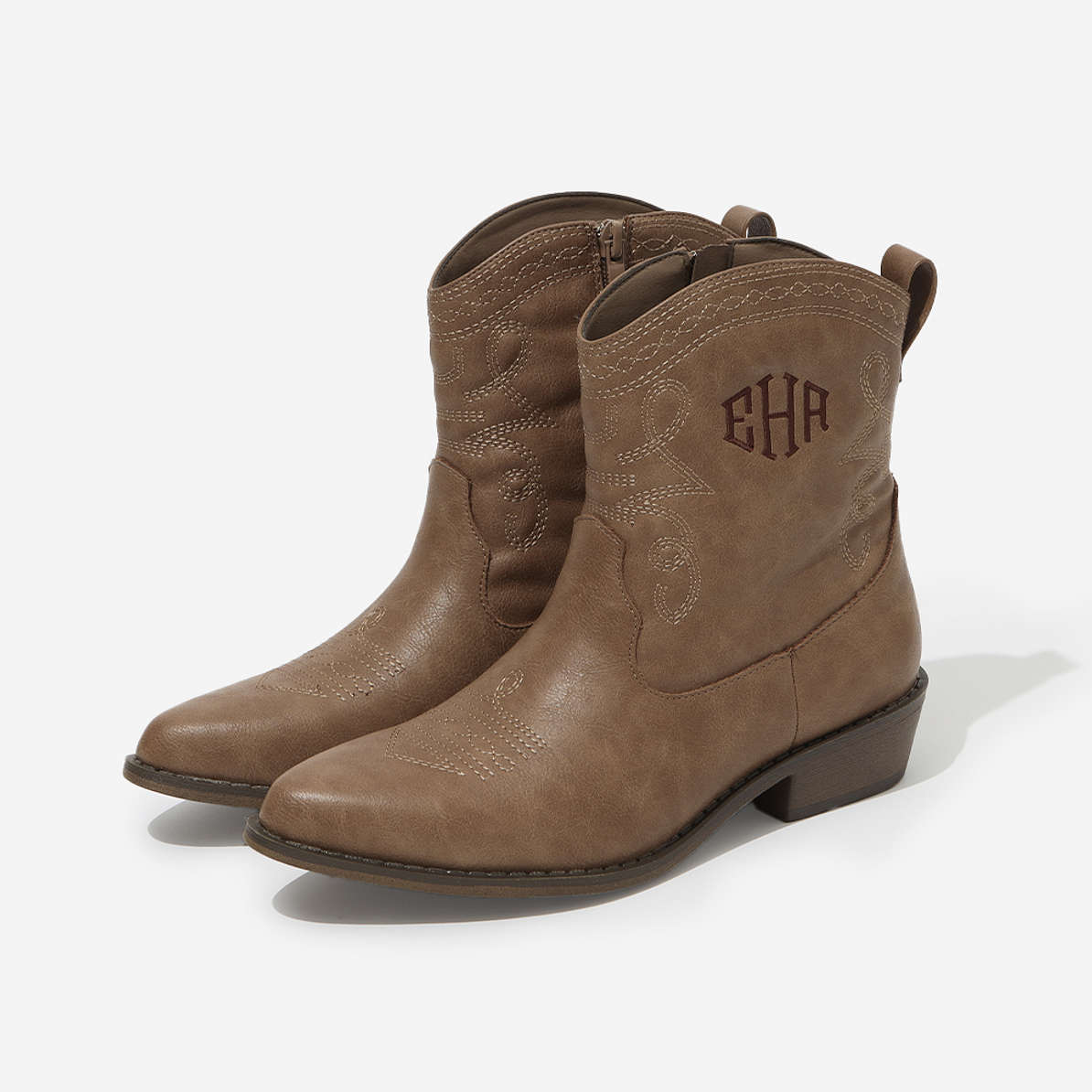 Personalized Short Ivory Cowboy Boot | Marleylilly