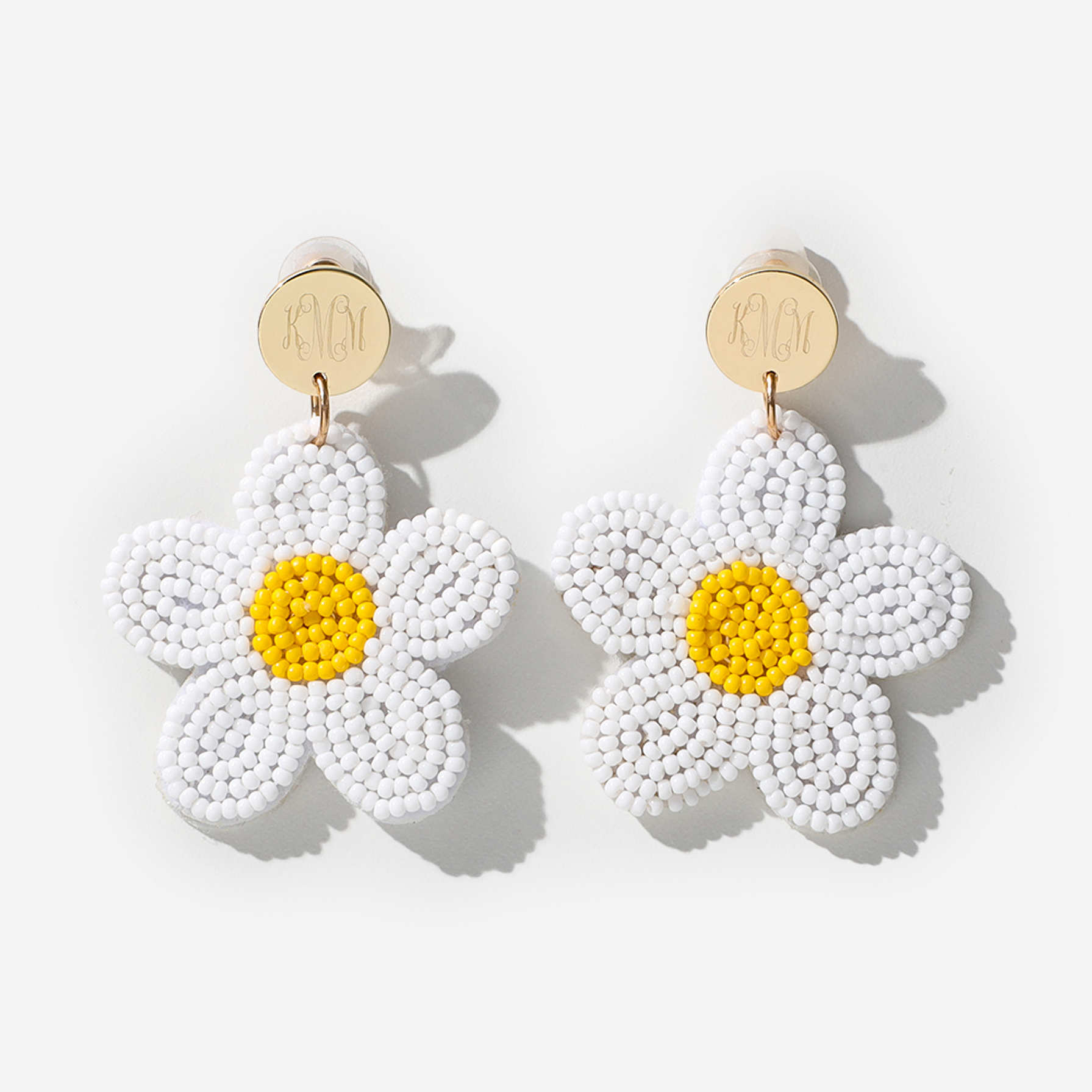 Personalized Daisy Flower Earrings | Marleylilly