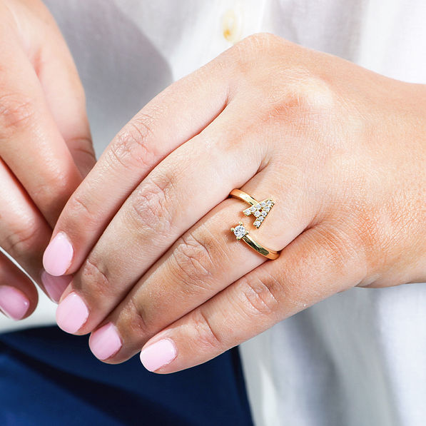 Adjustable Initial Ring | Marleylilly