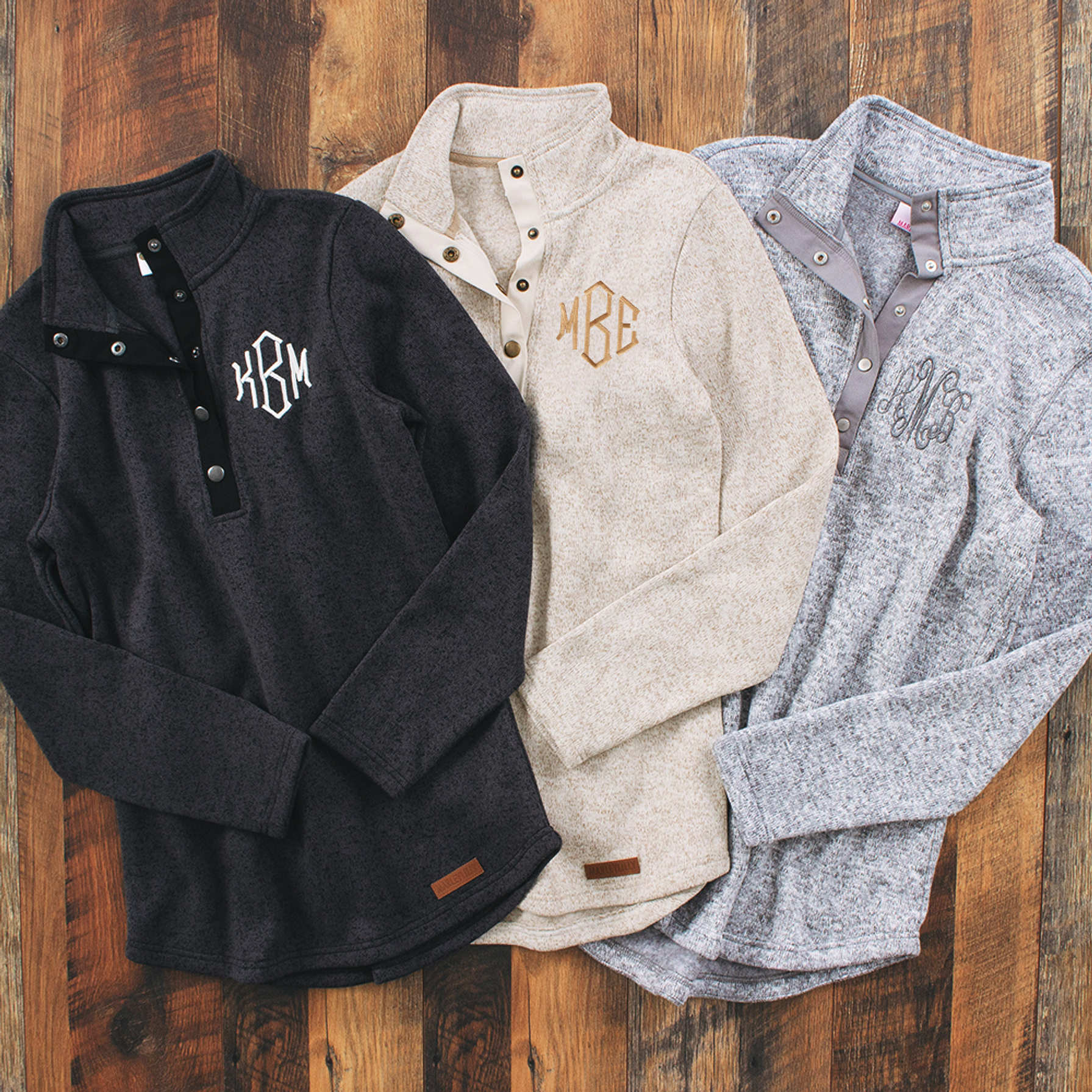 Monogram Pullover Fleece Women’s Tunic — Marleylilly