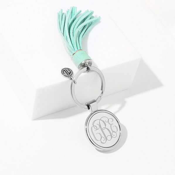 Personalized Tassel Keychain - Marleylilly
