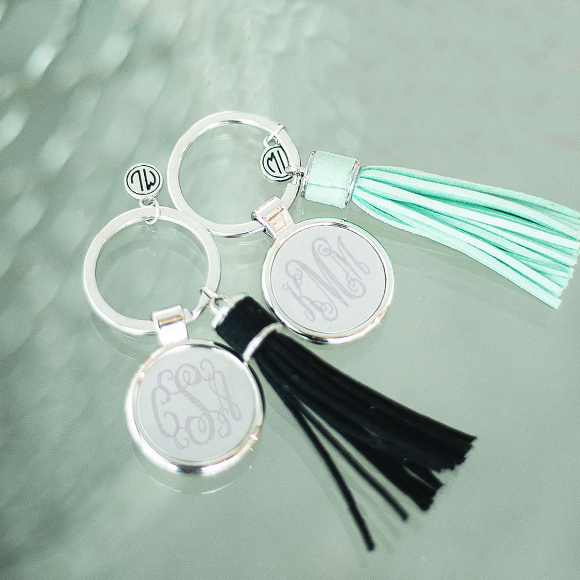 Personalized Tassel Keychain - Marleylilly