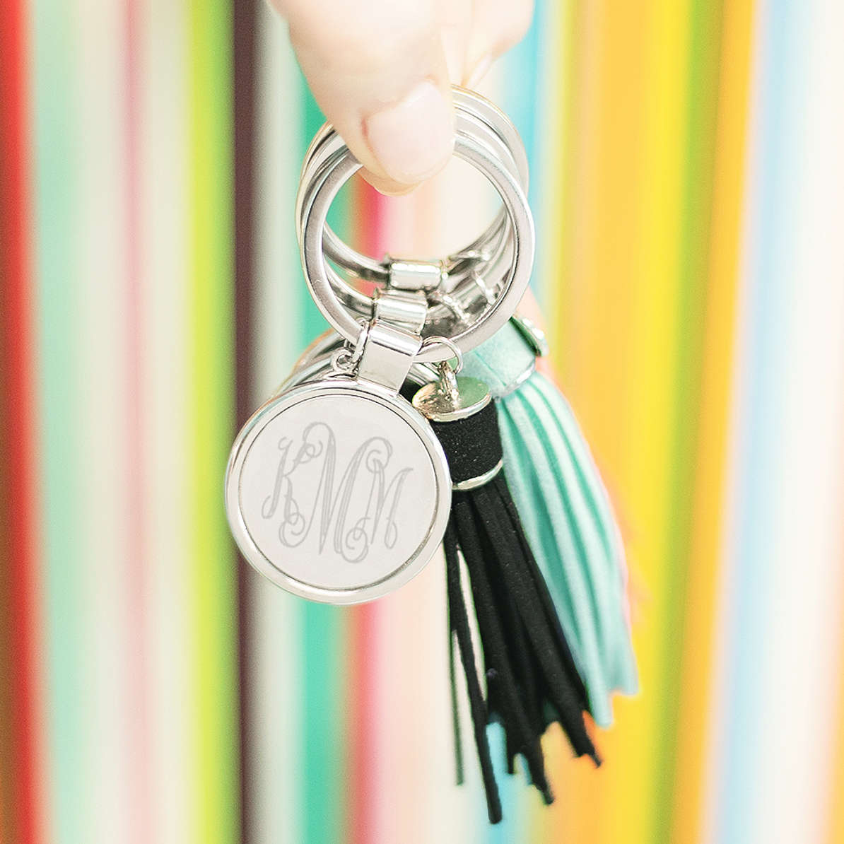 Personalized Tassel Keychain - Marleylilly