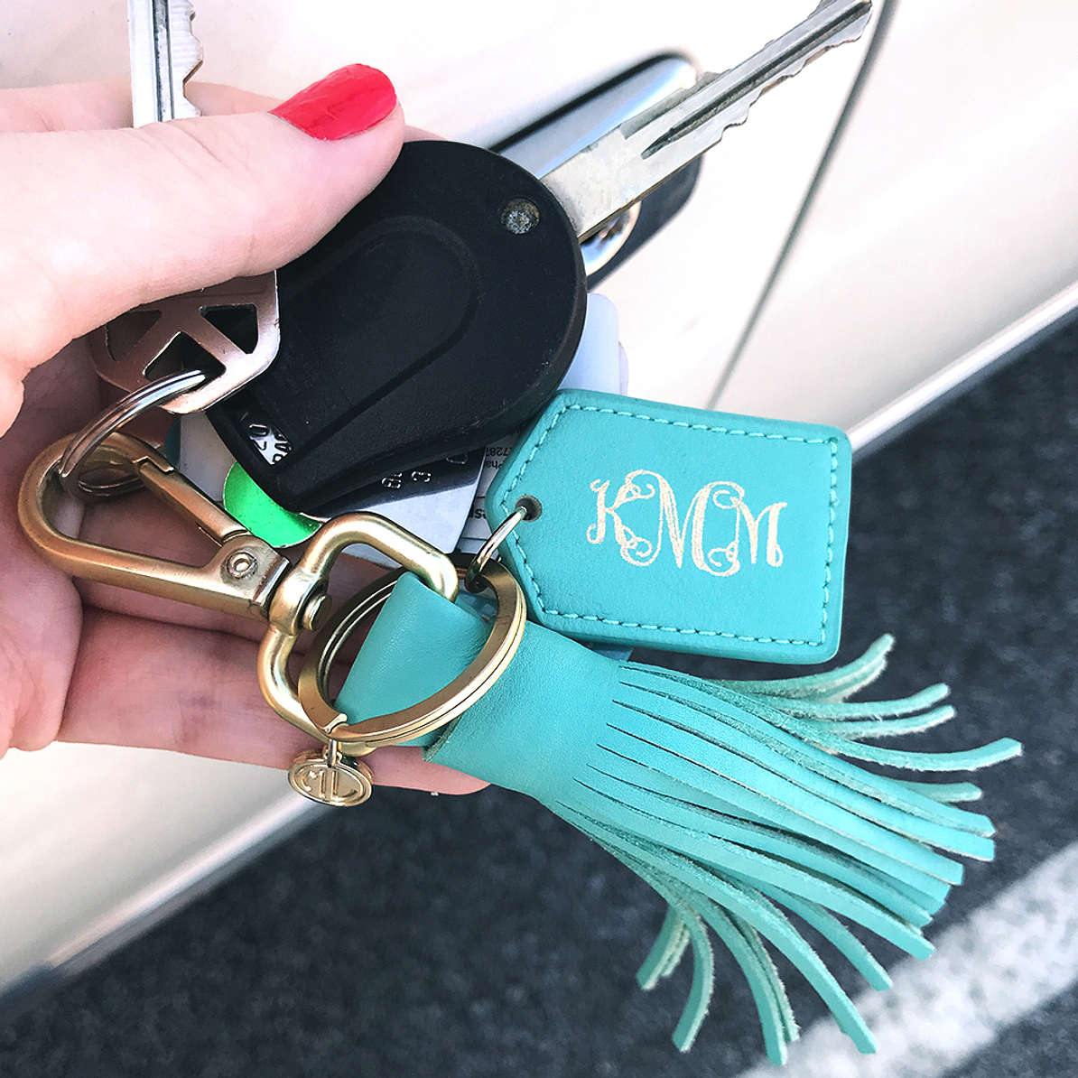 Womens Personalized Tassel Key Fob Marleylilly