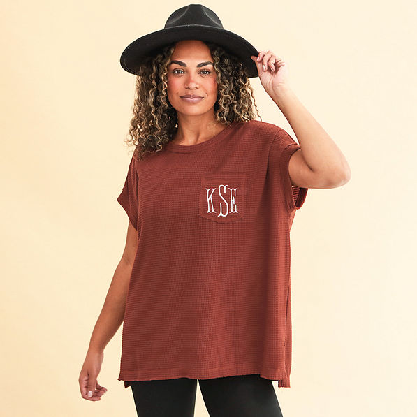 Personalized Waffle Shirt | Marleylilly