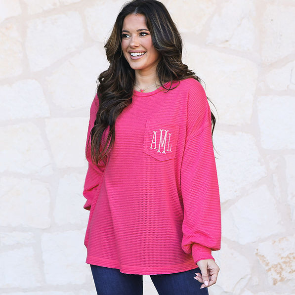 Personalized Waffle Shirt | Marleylilly