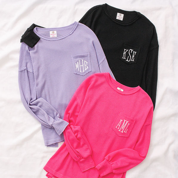 Personalized Waffle Shirt | Marleylilly