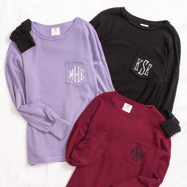 Personalized Waffle Shirt | Marleylilly