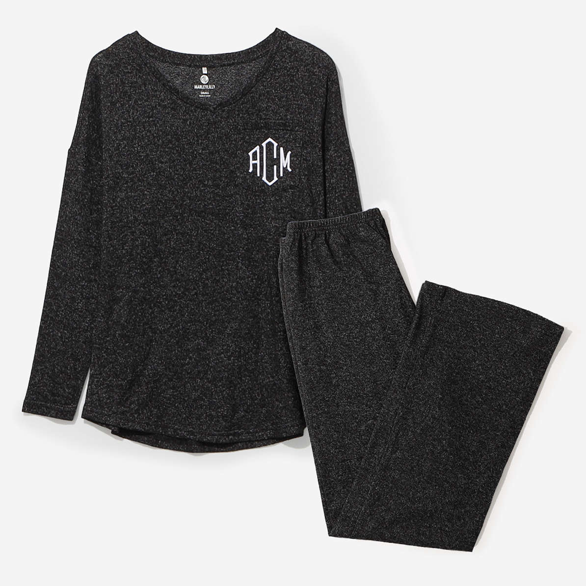 Monogrammed Pajamas by Marleylilly