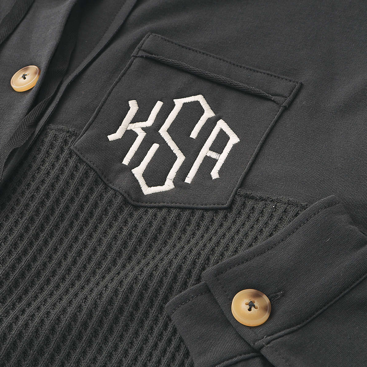 Personalized Waffle Knit Shacket | Marleylilly