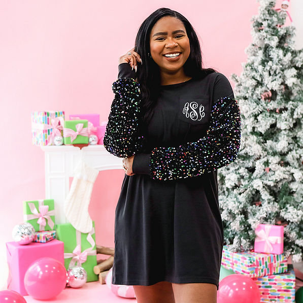 Personalized Sequin Dress | Marleylilly