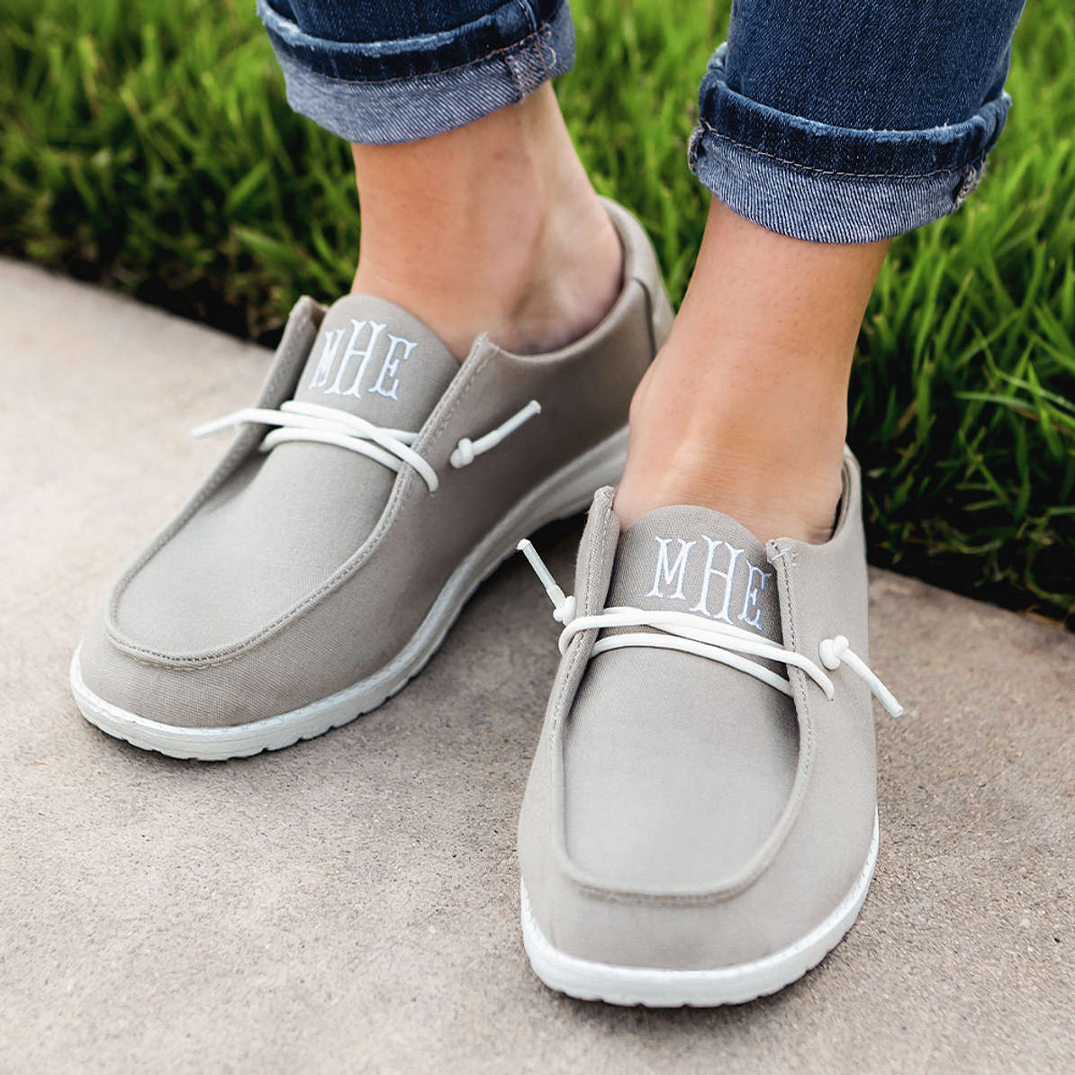 Personalized Canvas Slip-on Shoes | Marleylilly