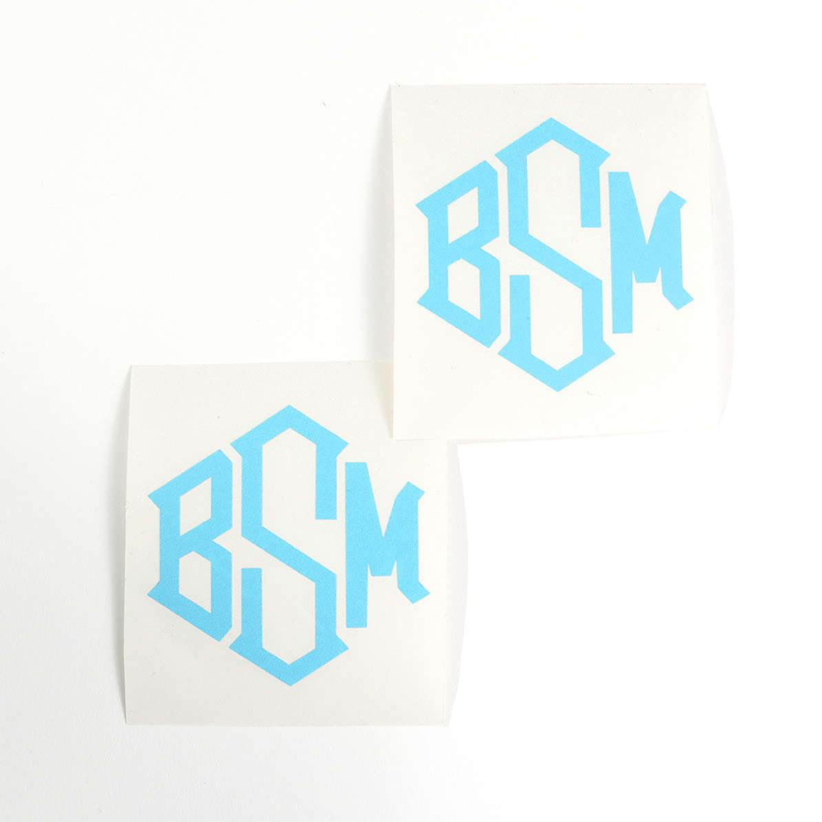 Monogrammed 3 inch Vinyl Sticker Decal Set | Marleylilly