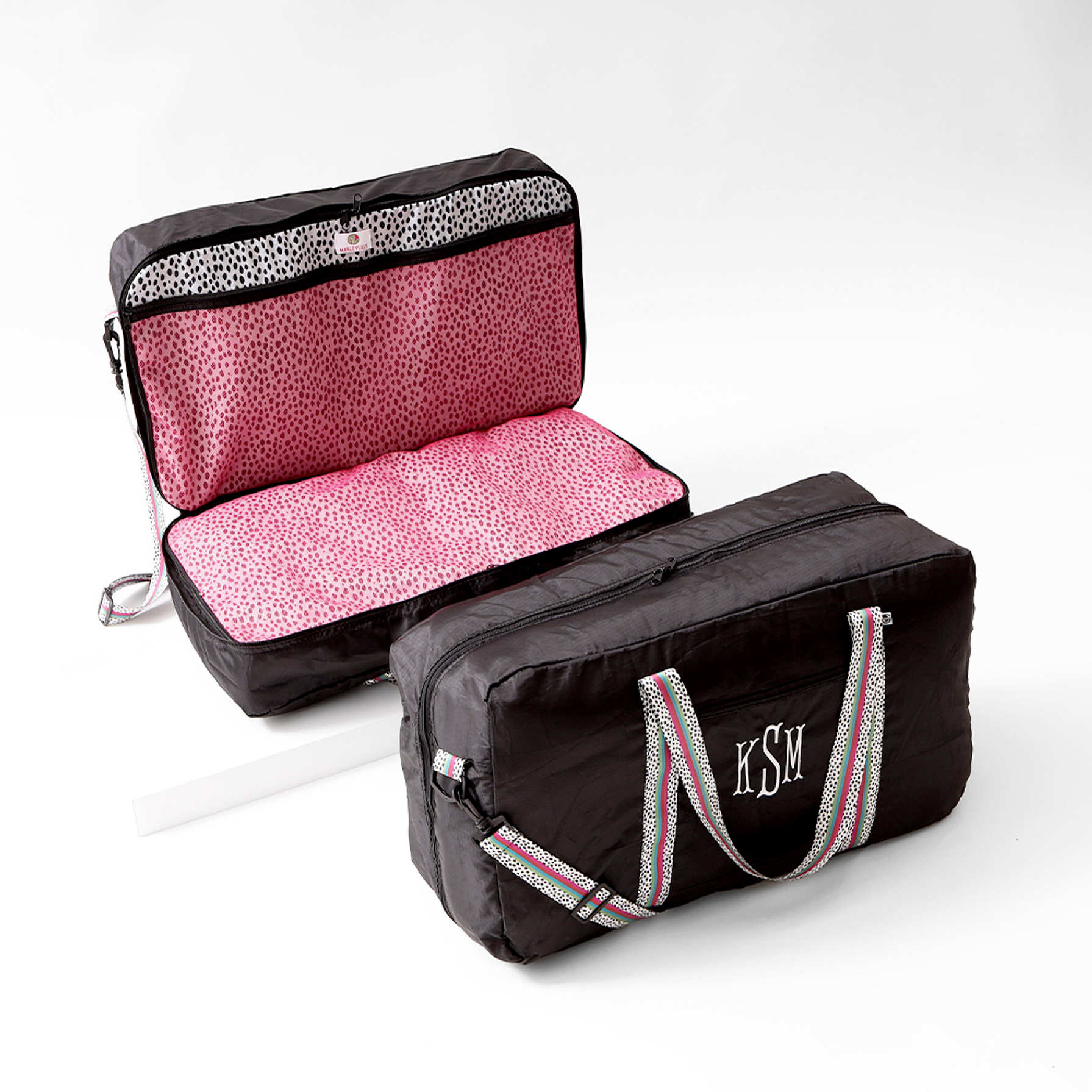 Personalized Packable Flat Lay Weekender | Marleylilly