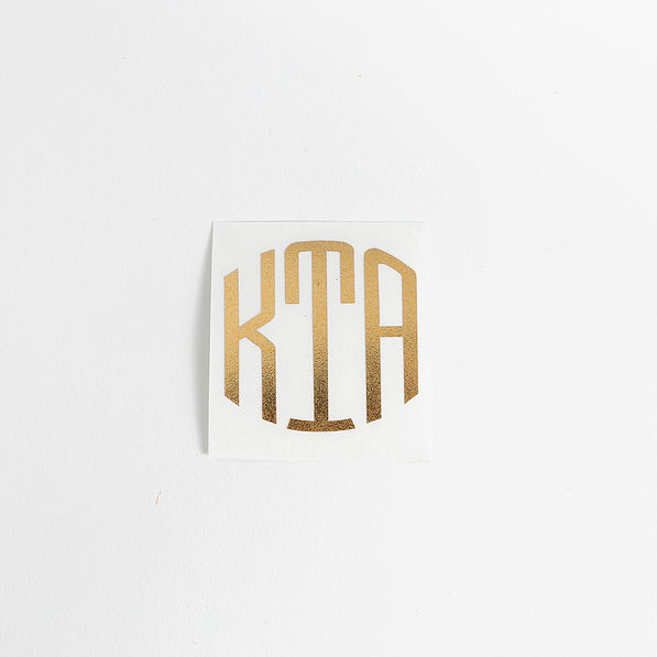 Monogrammed 2 inch Vinyl Sticker Decal