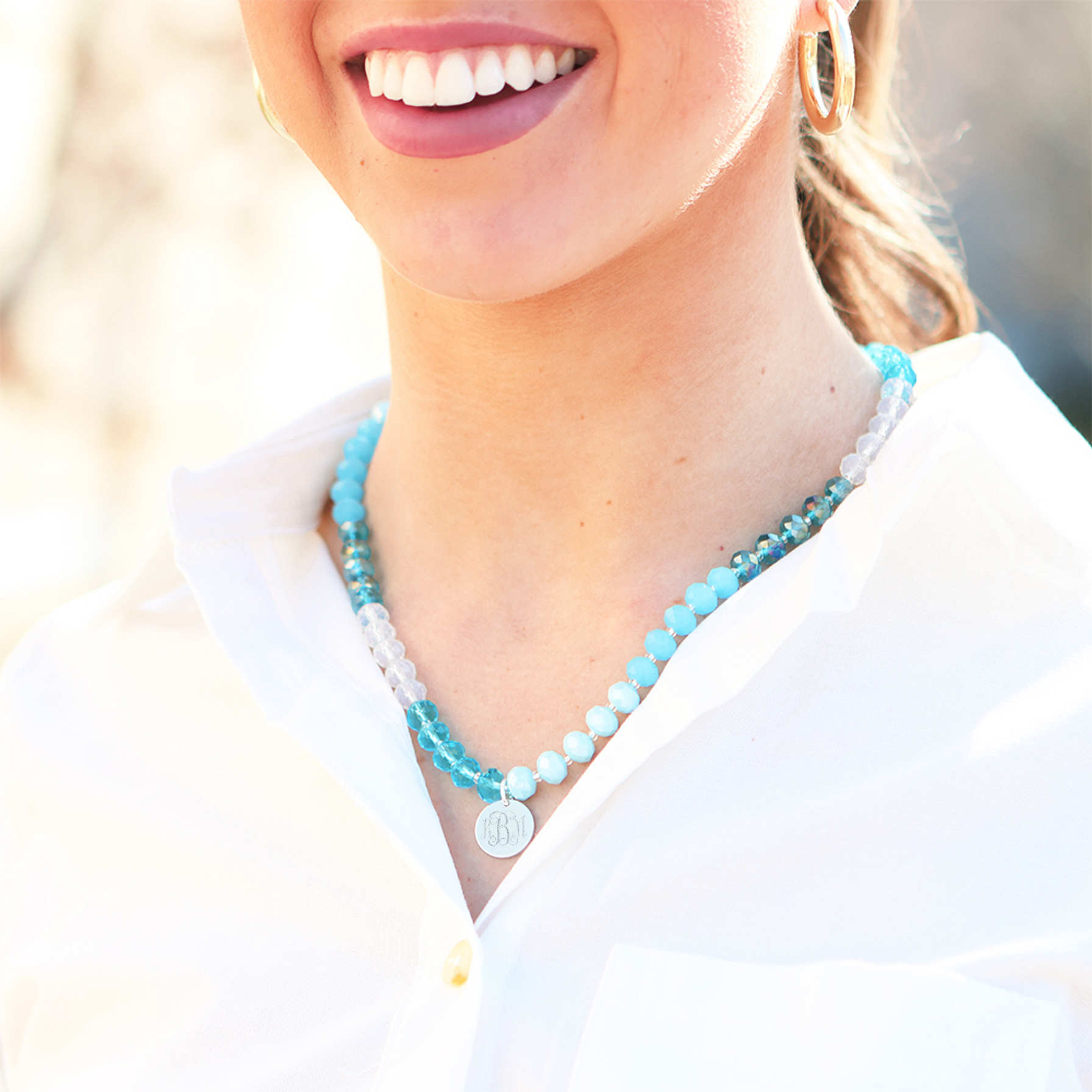 Personalized Beaded Necklace | Marleylilly