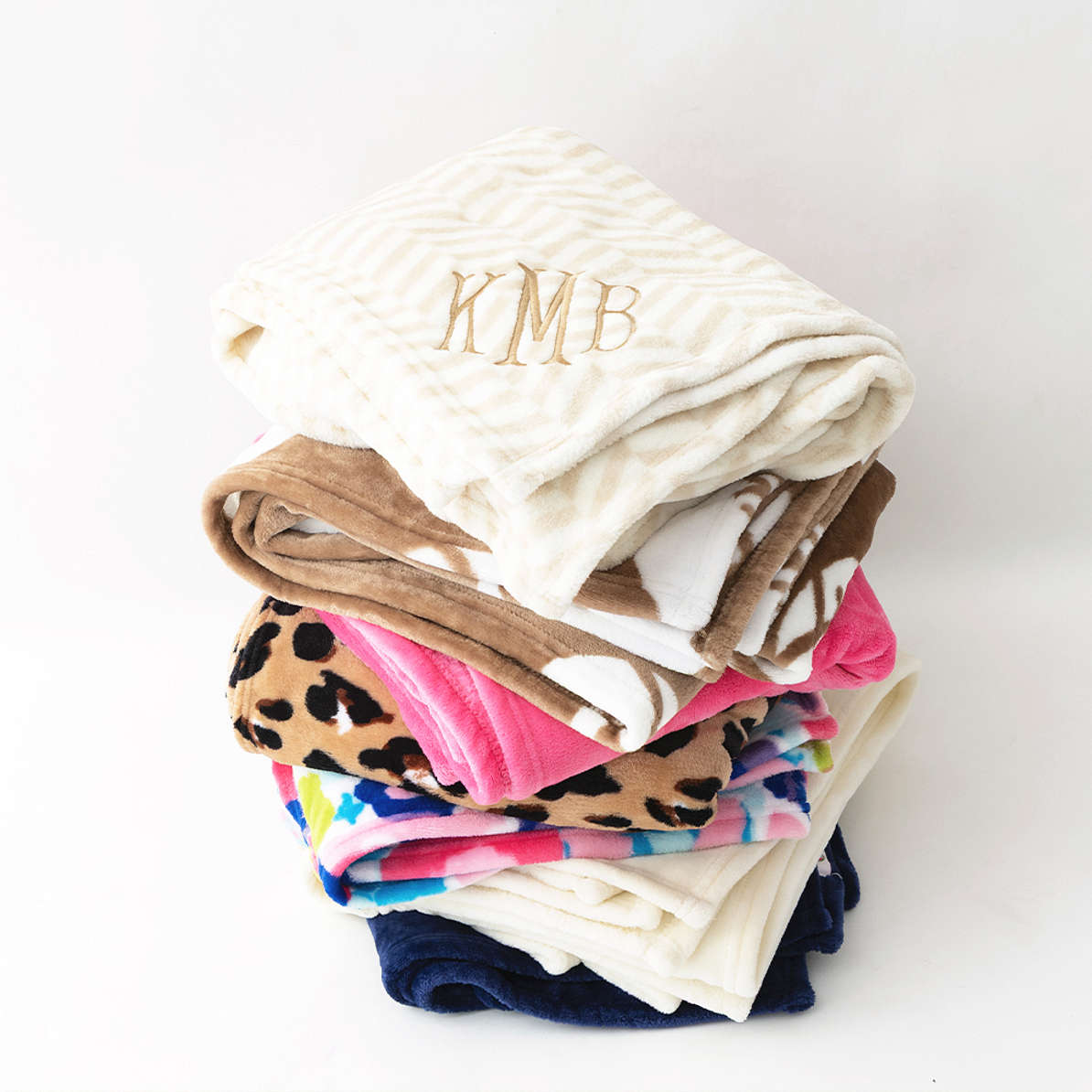 Monogrammed Plush Blanket | Marleylilly