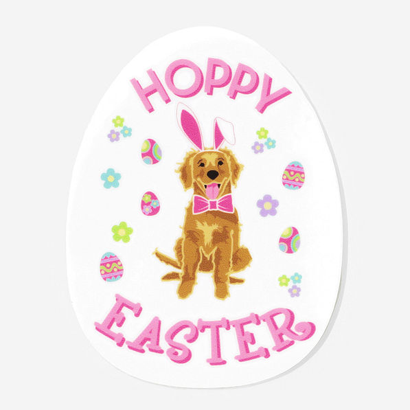 Hoppy Easter Egg Puppy Sticker | Marleylilly