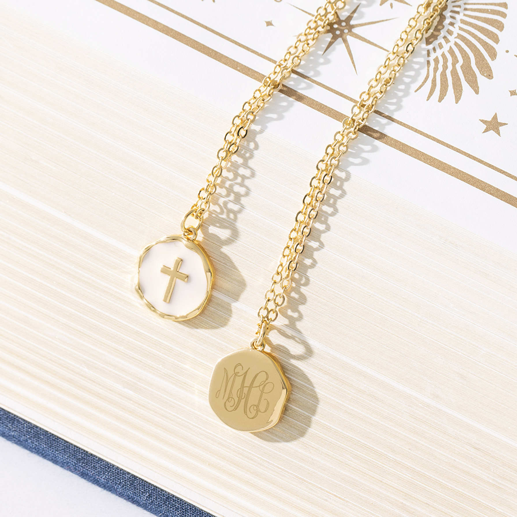 Personalized Reversible Cross Necklace | Marleylilly