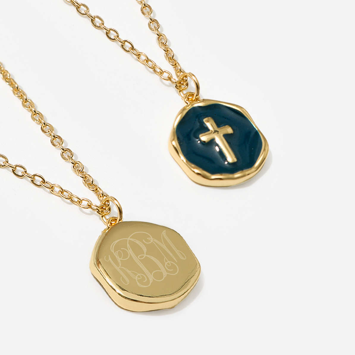 Personalized Reversible Cross Necklace | Marleylilly