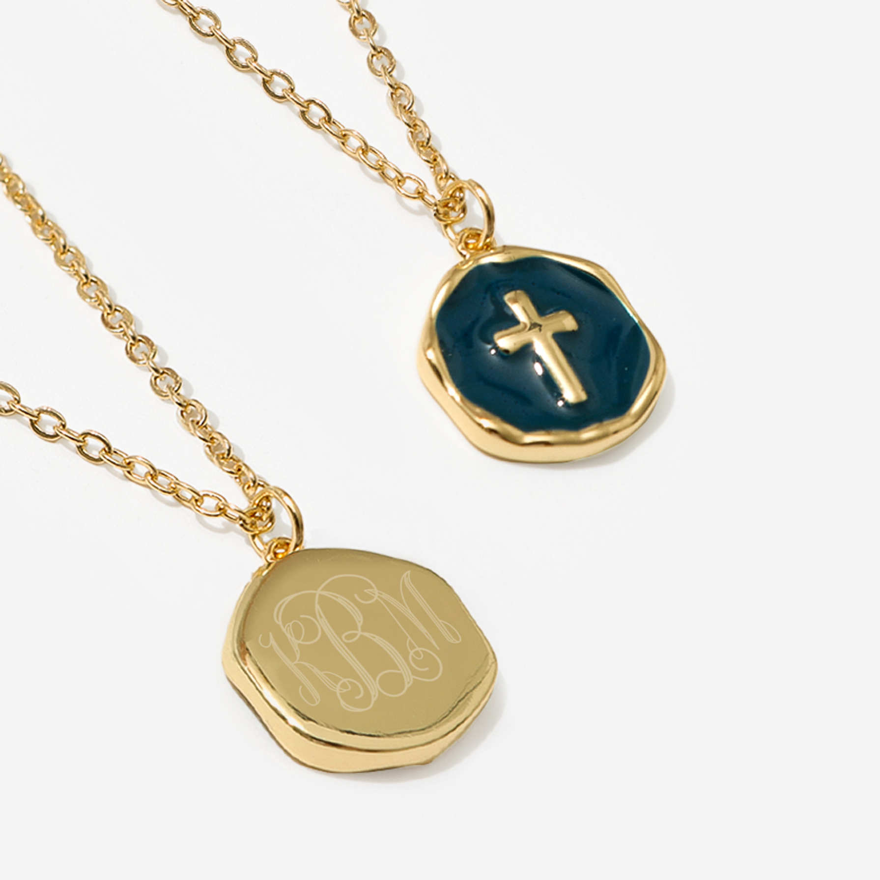 Personalized Reversible Cross Necklace | Marleylilly