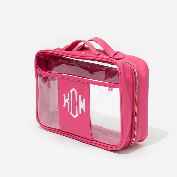 Personalized Large Clear Toiletry Bag | Marleylilly