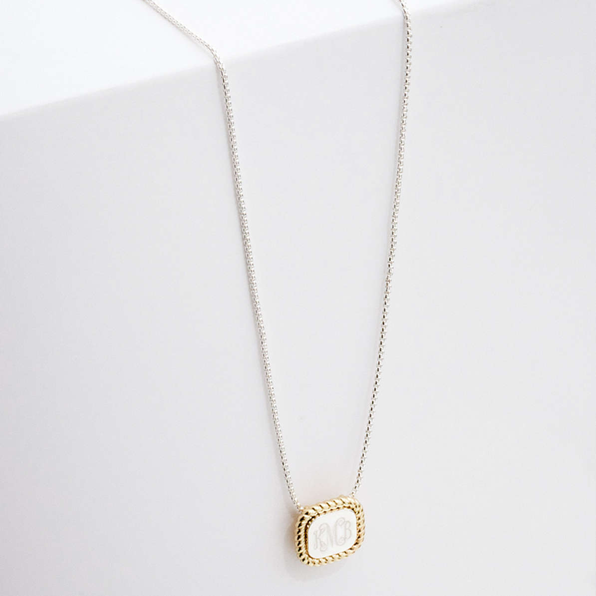 Personalized Cable Pendant Necklace | Marleylilly