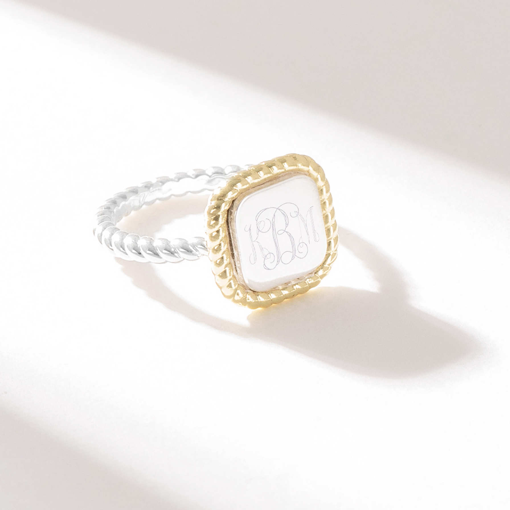 Personalized Cable Ring | Marleylilly
