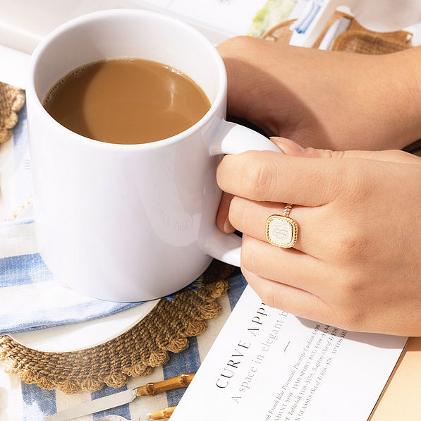 Personalized Cable Ring | Marleylilly