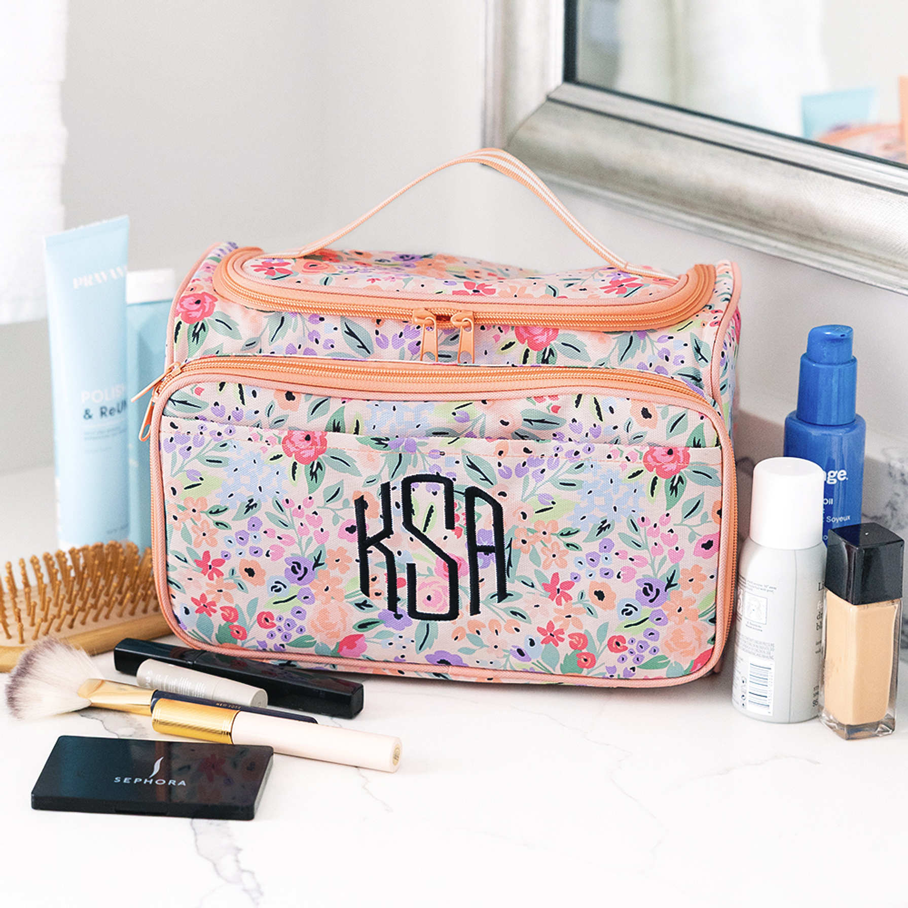 Personalized Carry All Toiletry Case | Marleylilly