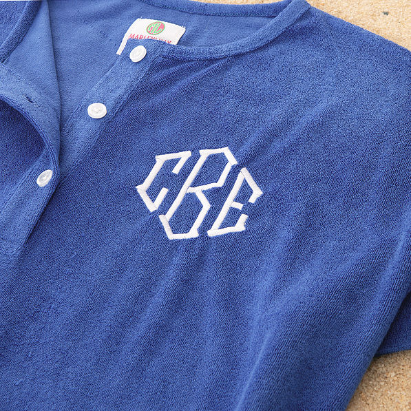 Personalized Terry Cover Up Dress | Marleylilly