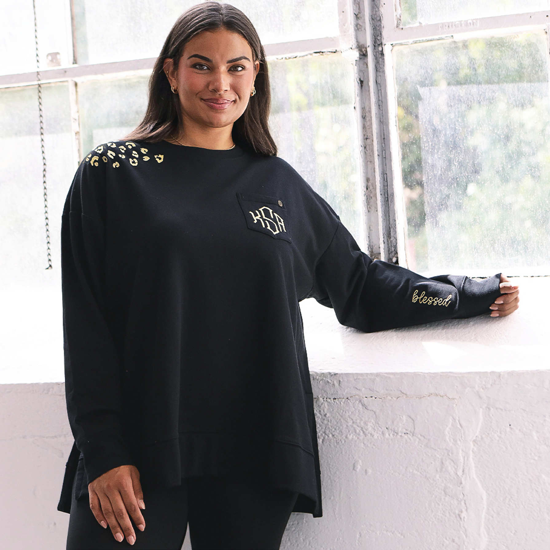 Personalized Blessed Sweatshirt | Marleylilly