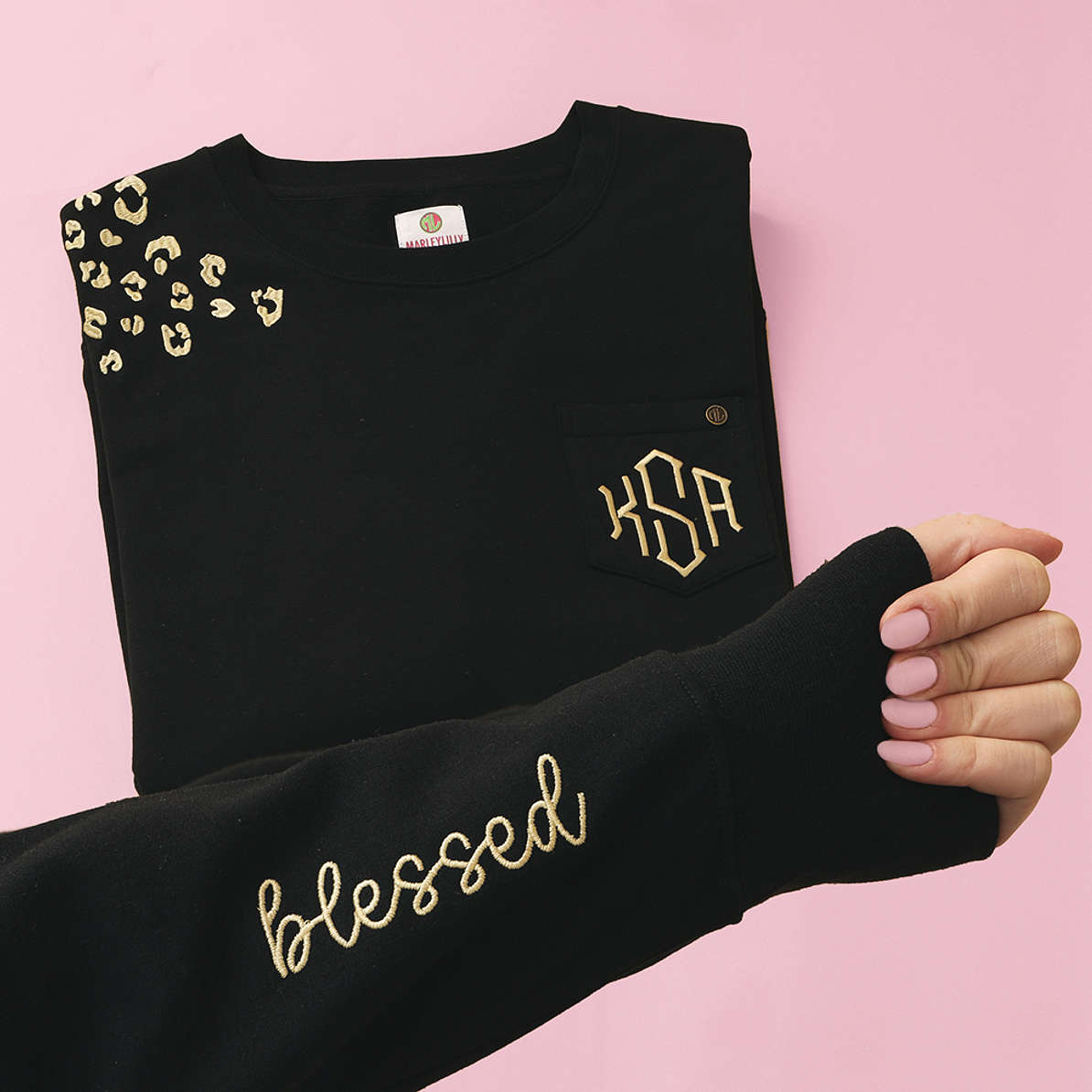Personalized Blessed Sweatshirt | Marleylilly