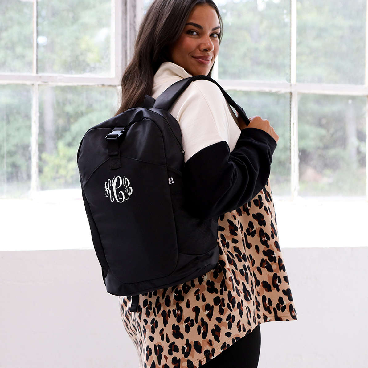 Monogrammed Daily Backpack