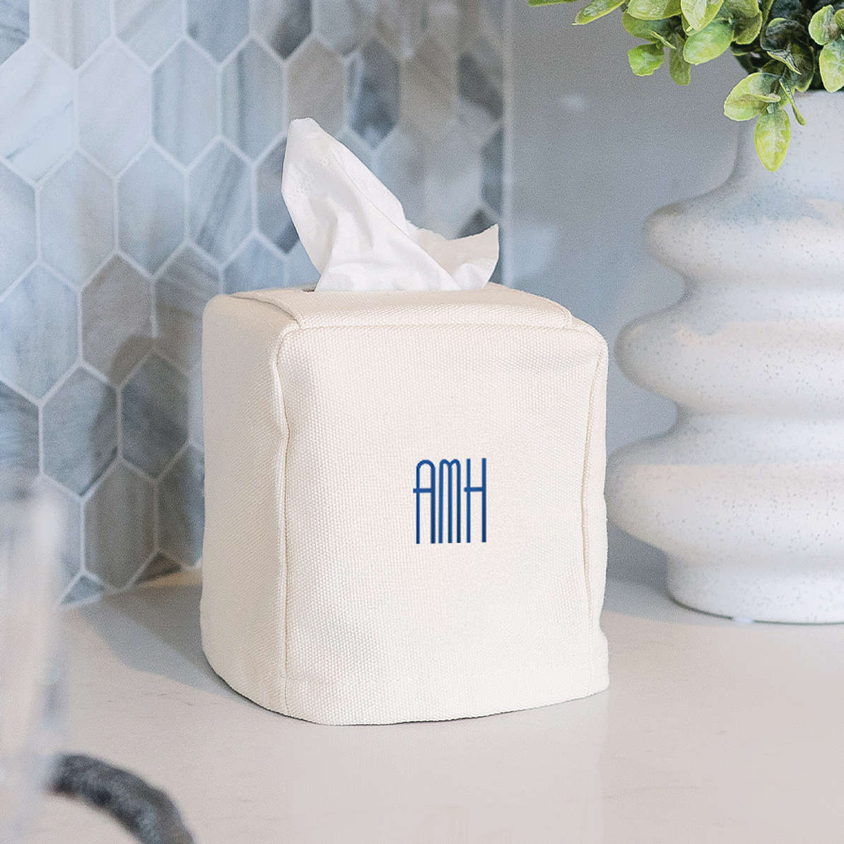 Monogrammed Tissue Box Cover | Marleylilly