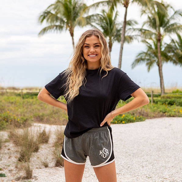 Monogrammed Running Shorts - Athletic Shorts w/ Liner