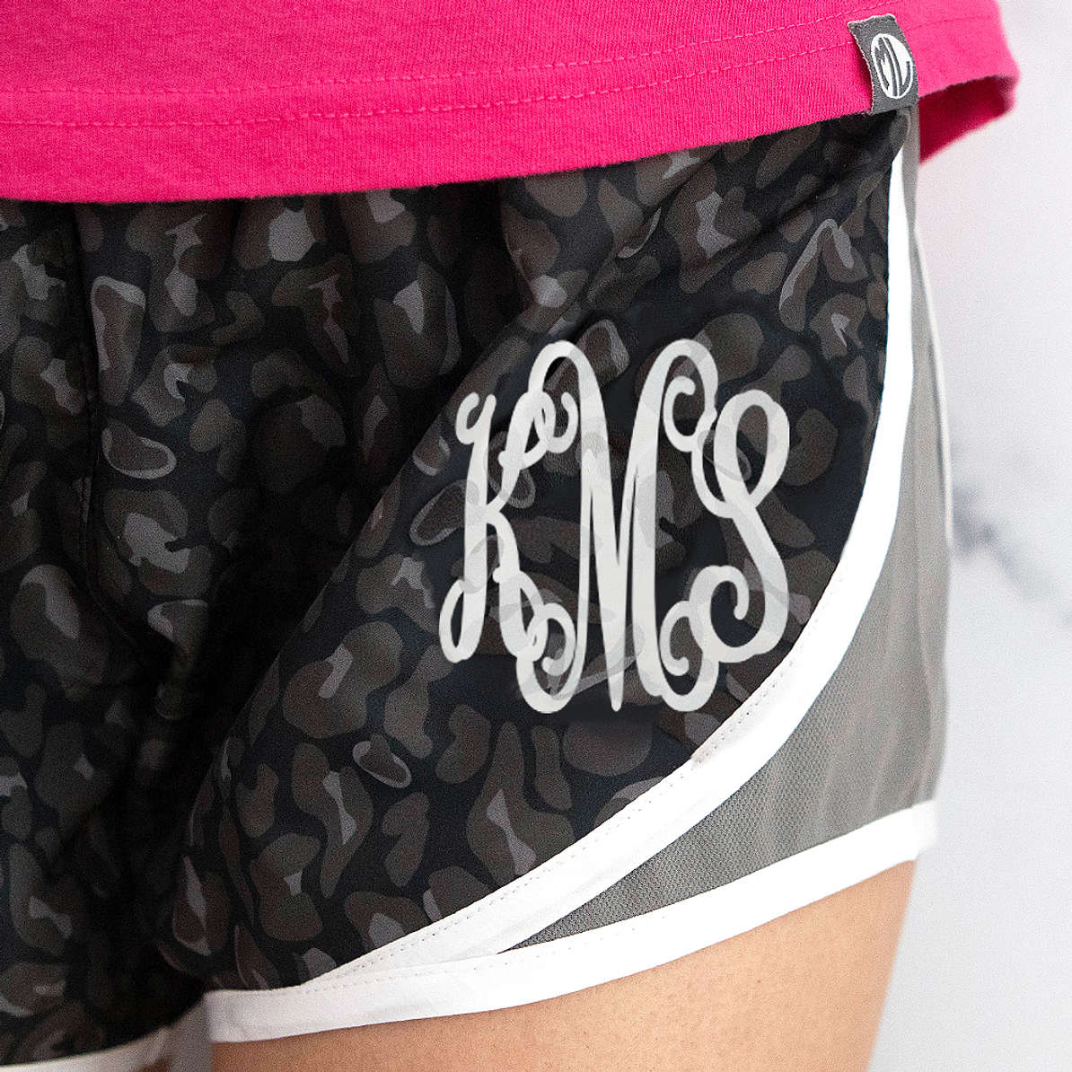 Monogrammed Running Shorts - Athletic Shorts w/ Liner