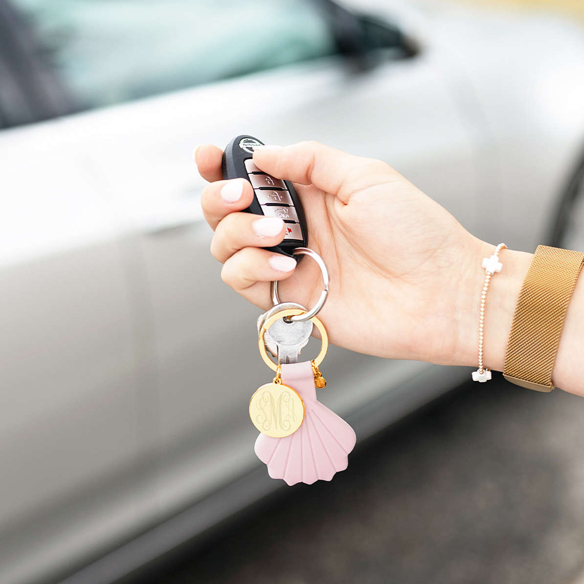 Monogrammed AirTag Key Chain | Marleylilly