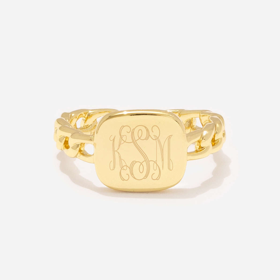 Personalized Chain Link Ring | Marleylilly