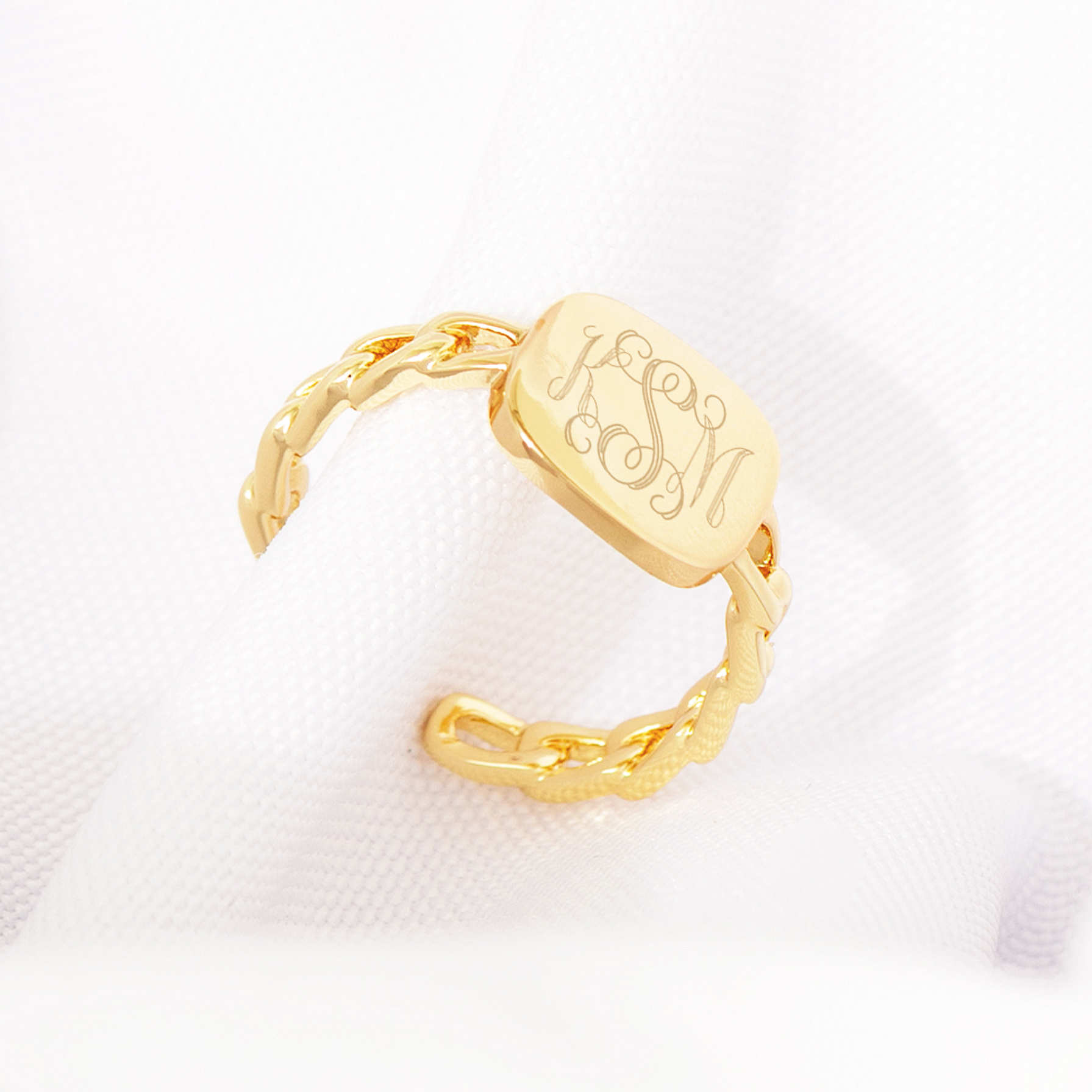 Personalized Chain Link Ring | Marleylilly