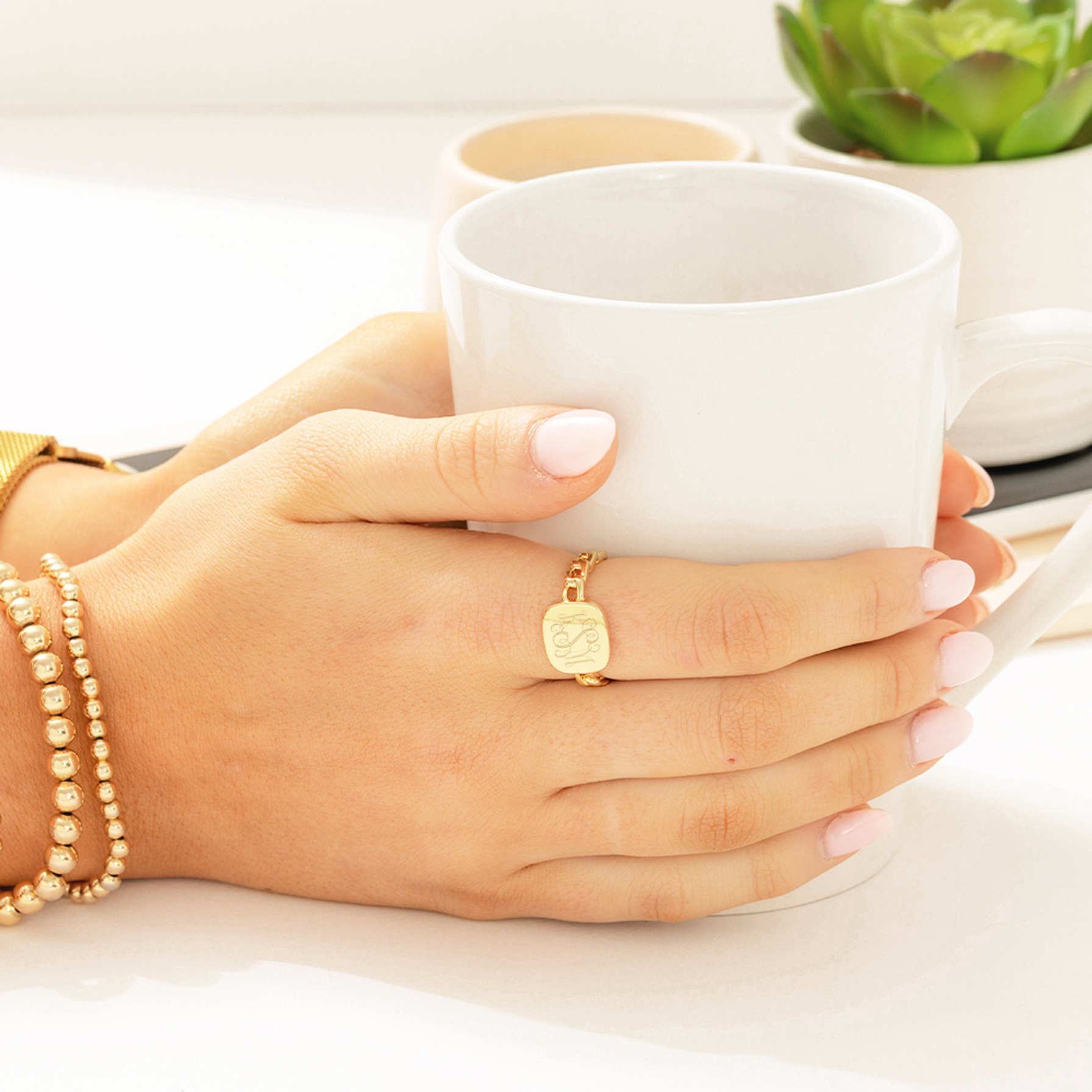 Personalized Chain Link Ring | Marleylilly