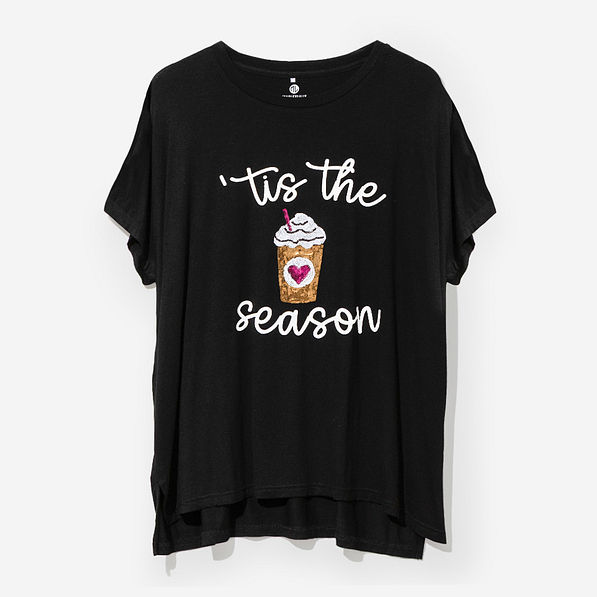 Sequin Coffee Tee | Marleylilly
