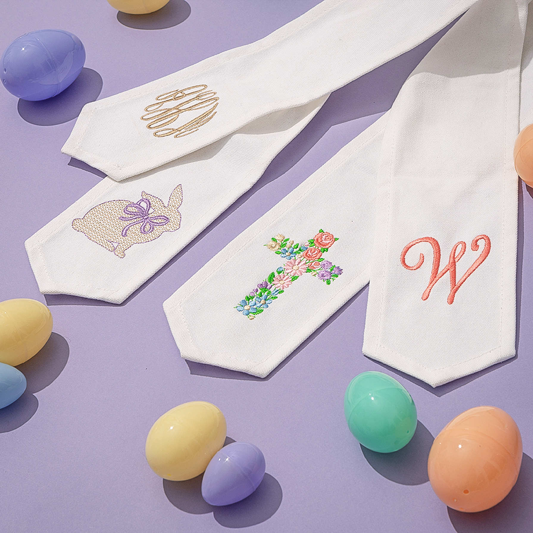 Monogrammed Easter Wreath Sash | Marleylilly