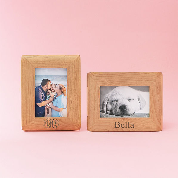 Monogrammed Wood Photo Frame | Marleylilly